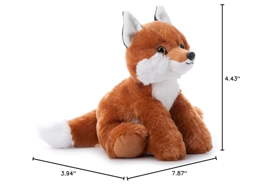 The Petting Zoo Fox Stuffed Animal, Gifts for Kids, Wild Onez Zoo Animals, Fox Plush Toy 9 inches