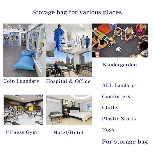 DT&G 2 Packs High Density-Conductive Large Laundry bags / Made of polyester, Drawstring closure, Anti-static / 28βx40β Size / Tear resistance and tight Stitching Dirty Clothes Storage Bags