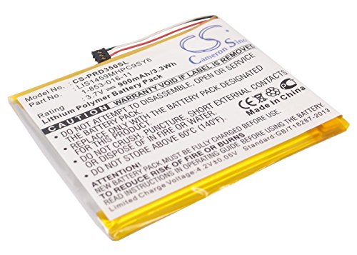 BWXY Compatible Replacement for Battery Sony 1-853-016-11, LIS1459MHPC9SY6 PRS-350, PRS-350SC, PRS-650, PRS-650BC, PRS-650RC 900mAh