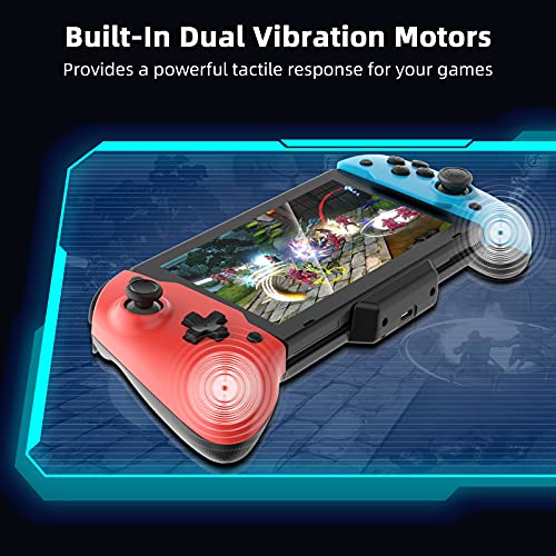NexiGo Switch Controller for Handheld Mode, Ergonomic 6-Axis Gyro and Dual Motor Vibration Controller for Nintendo Switch, Compatible with All Games of Switch, Not for OLED, Classic