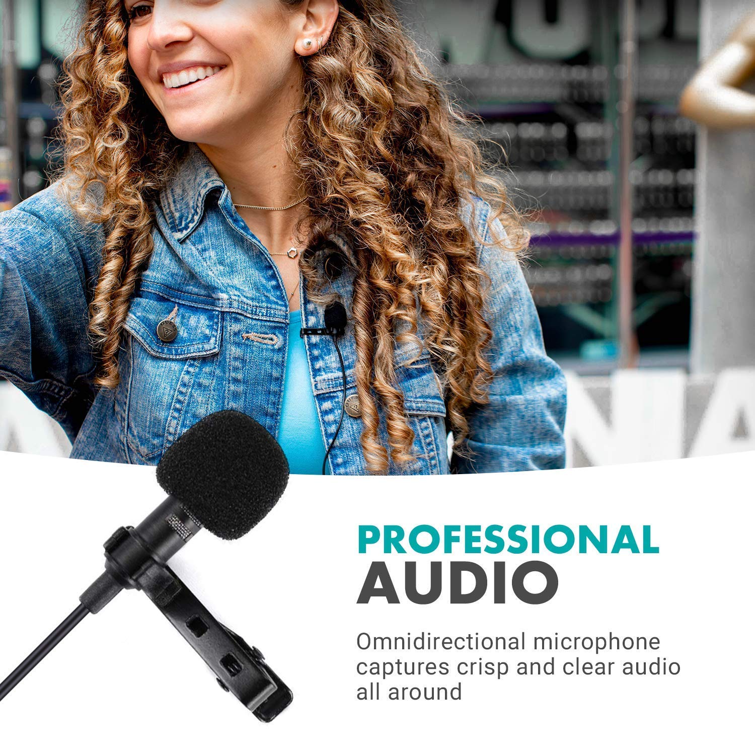 WMX-1 Lightning Connector Dongle Bundle - Wireless Lavalier Microphone Compatible with Apple iPhone, iPad Smartphones and Tablets - Optimized for Microphones/Pro Audio