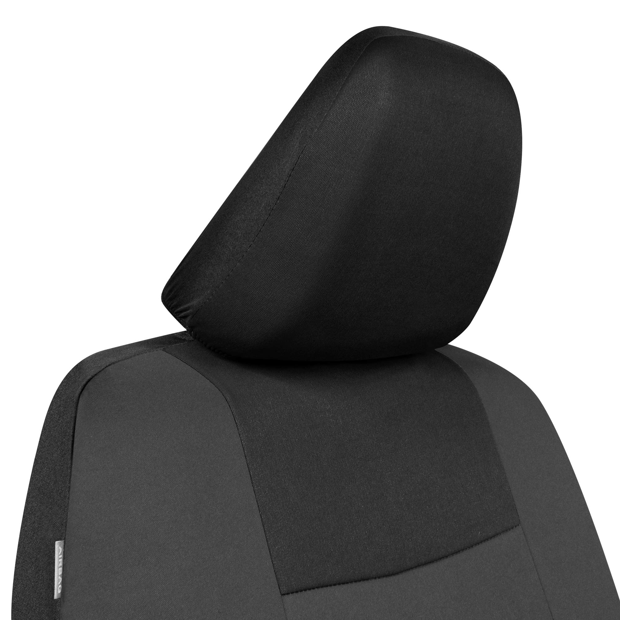 BDK PolyPro Car Seat Covers Full Set in Reverse Charcoal β Front and Rear Split Bench Seat Covers for Cars, Easy to Install, Accessories for Auto Trucks Van SUV