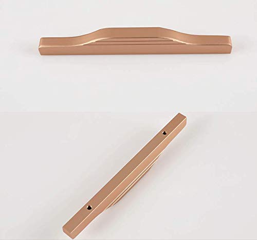 cabinet handles,drawer handles,dresser knobs,3.78" 5" 6.3" 7.55" Rose Gold Extra Length Closet Pull Handle Drawer Door Pulls Dresser Handle Kitchen Cabinet Cupboard Handle Hardware,3.78" holetohole