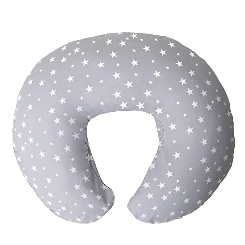 Niimo Nursing Pillow for Breastfeeding - Multifunctional Breast Feeding Pillows for Mom, Nursing Pillows for Breastfeeding, Baby Support, Breastfeeding Pillows, Removable Cover, Grey Star White