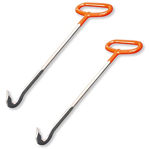 Manhole Cover Hook, Handy sized,13.7 inches Made of S50C Carbon Steel, Made in Japan (2pcs)
