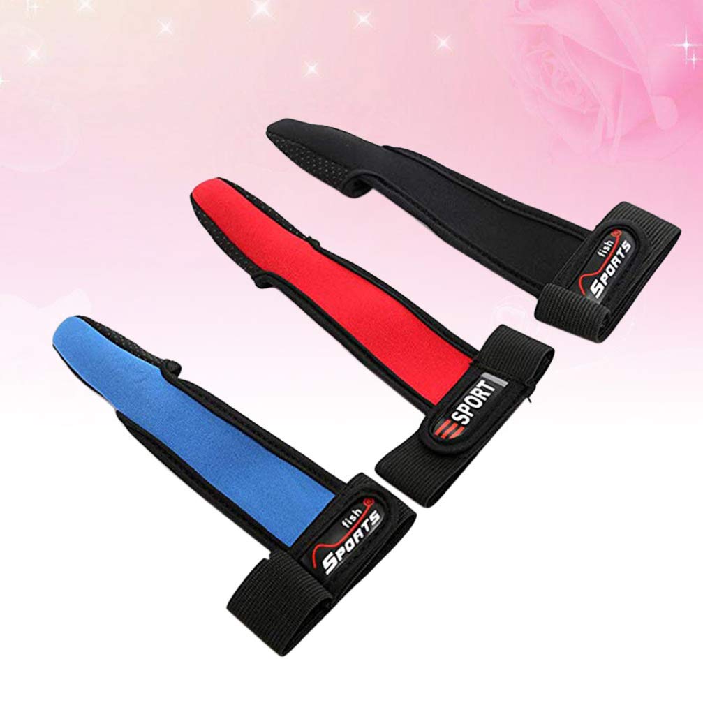 BESPORTBLE 3pcs Fishing Fish Single Finger Stall Protector Glove Gloves Sea Surf Casting Fly Braid Line Non-Slip Outdoor Protective Gloves