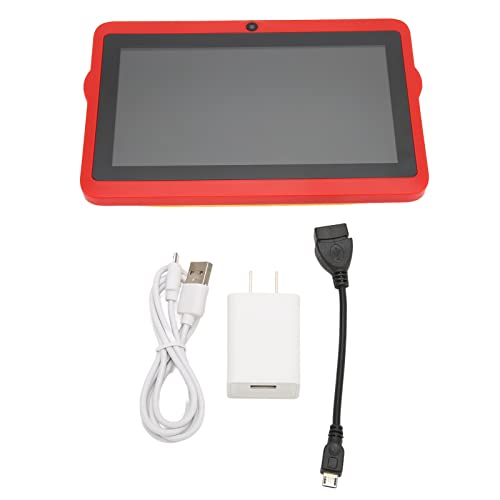 Dpofirs Kids Tablet Gifts, 7in Tablet for Boys Girls, 2GB RAM 32GB ROM Android 11.0 Toddler Tablet with Bluetooth, WiFi, GPS, Dual Camera, Android Tablet PC(Red)