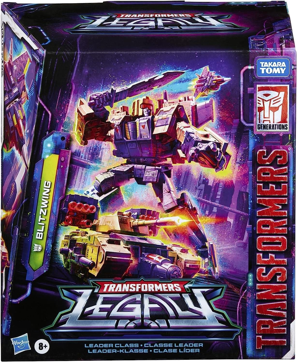 Transformers Toys Generations Legacy Series Leader Blitzwing Triple Changer Action Figure - Kids Ages 8 and Up, 7-inch