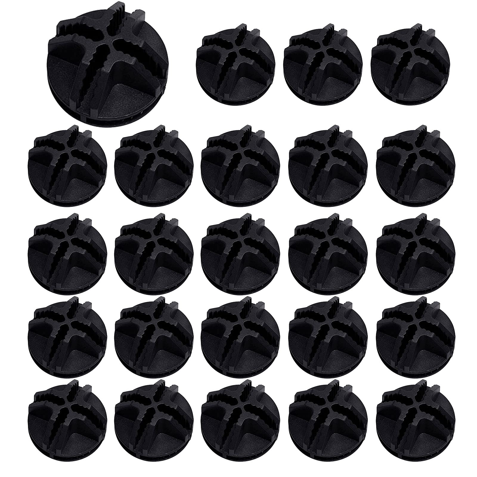 PETIT MANON Wire Cube Connectors - 24 PCS Wire Grid Cube Plastic Connectors for Wire Storage Cubes/Modular Closet/Wire Shelving
