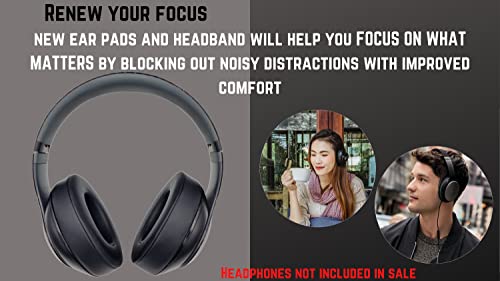 Premium Replacement Studio 3 Ear Pads/Studio 2 earpads Cushions. Compatible with Beats Studio 3 / Beats Studio 2 Headphones (Black). Premium Protein Leather | High Density Foam | Extra Thick