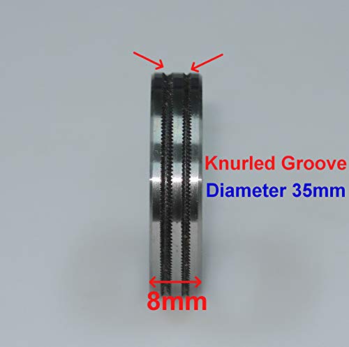 CHNsalescom European Style Mig Welder Wire Feed Drive Roller Roll Parts OD35mm ID25mm WI8mm (K-Groove .035"-.045" )