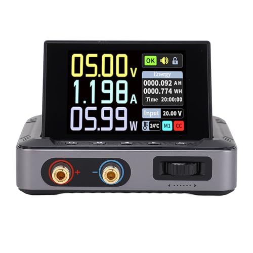 DC Adjustable Power Supply, 90 Degree Flip Design CNC DC Power Supply 30V 5A Output for Electronic Devices (US Plug)