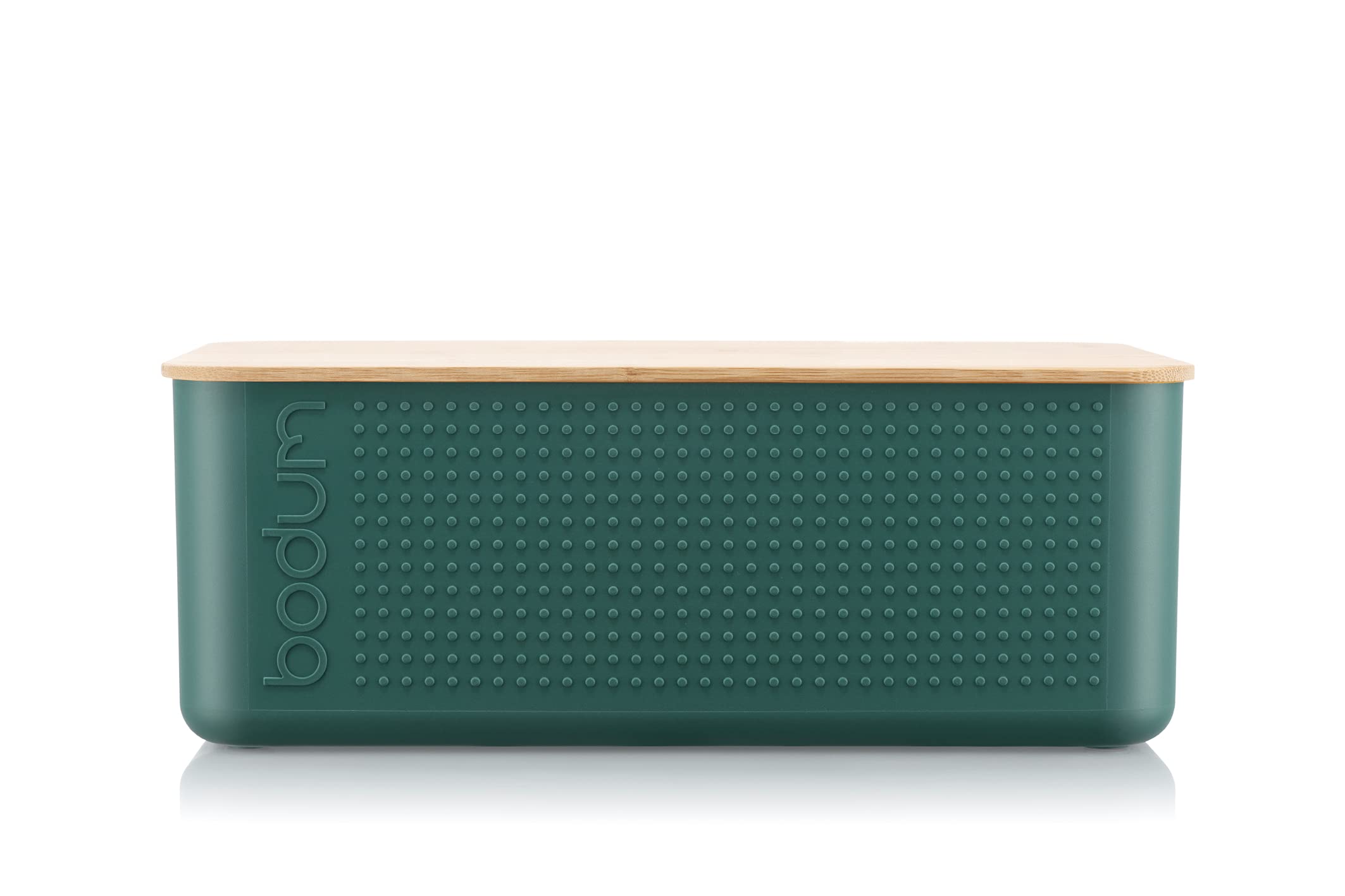 BODUM Bistro Small bread box, bamboo lid, 19 cm x 29 cm x H 11 cm, Florest