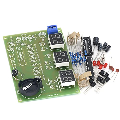 DIY Kits AT89C2051 Electronic Clock Digital Tube LED Display Suite Electronic Module Parts and Components DC 9V - 12V