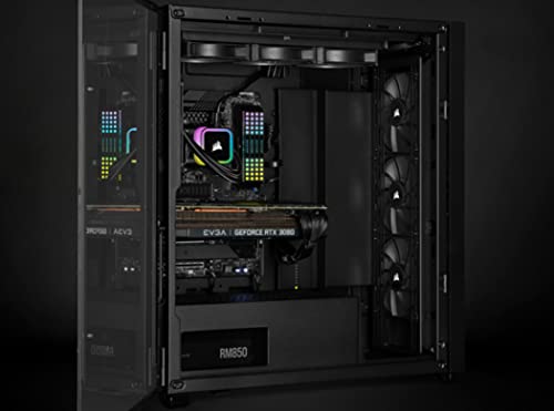 Corsair AF140 Elite, High-Performance 140mm PWM Fluid Dynamic Bearing Fan with AirGuide Technology (Low-Noise, Zero RPM Mode Support) Single Pack - Black