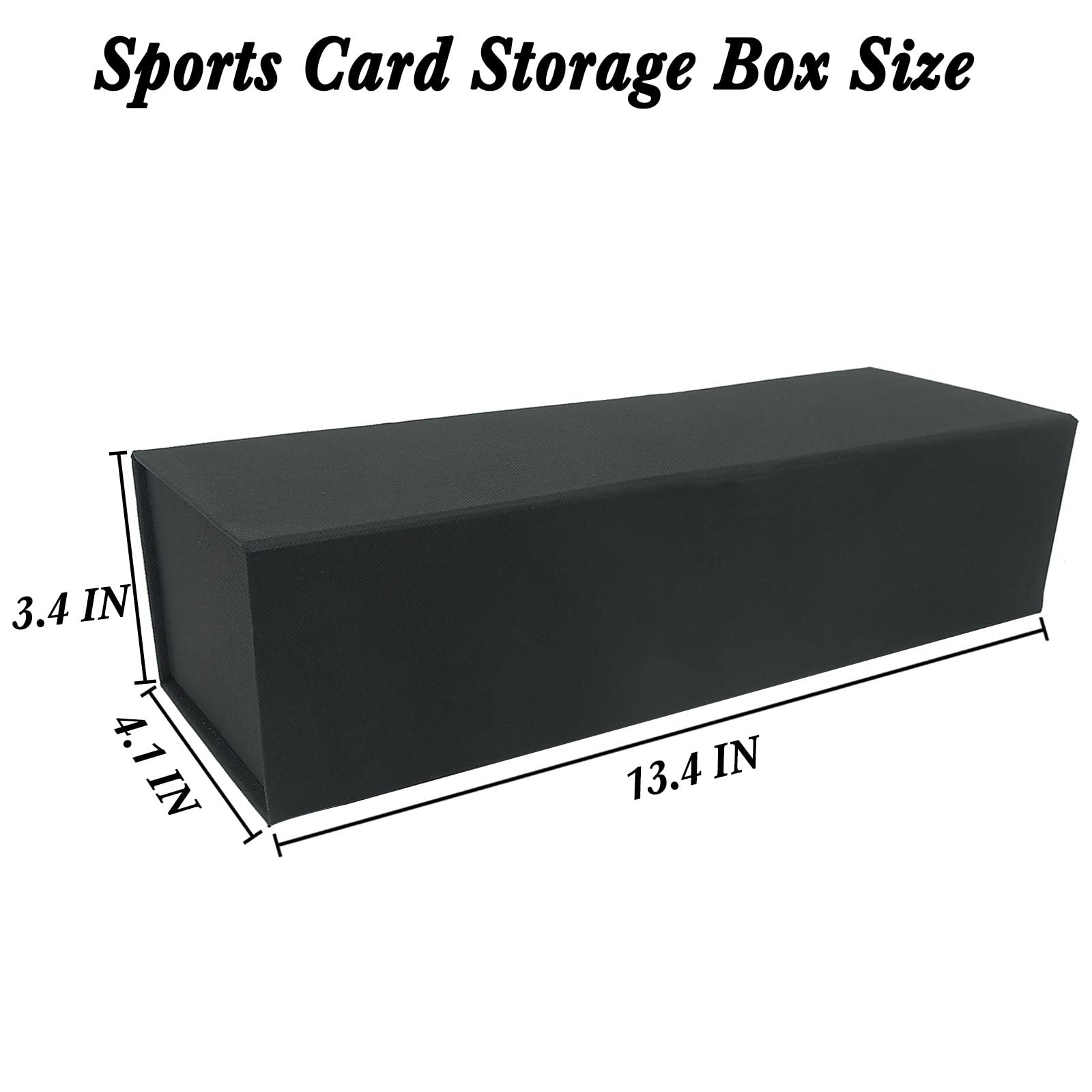 Vowcarol 800-Count Trading Card Storage Box, White Magnetic Box 4 PACKS