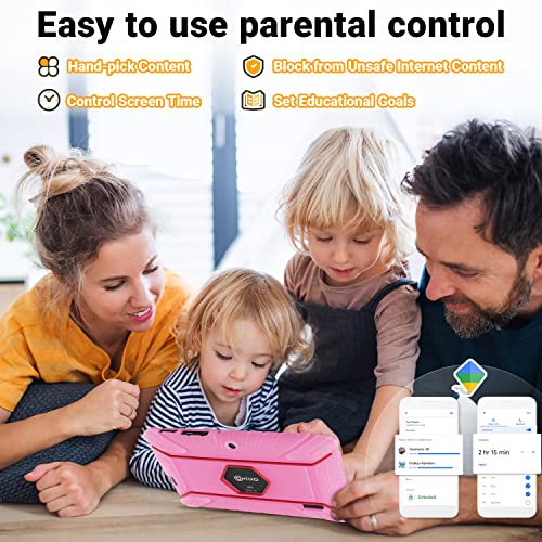 Contixo 7 inch Kids Learning Tablet Bundle - 16GB Storage, Bluetooth, Android, Dual Cameras, Parental Control, Kids Bluetooth Headphone & 32GB microSD Card
