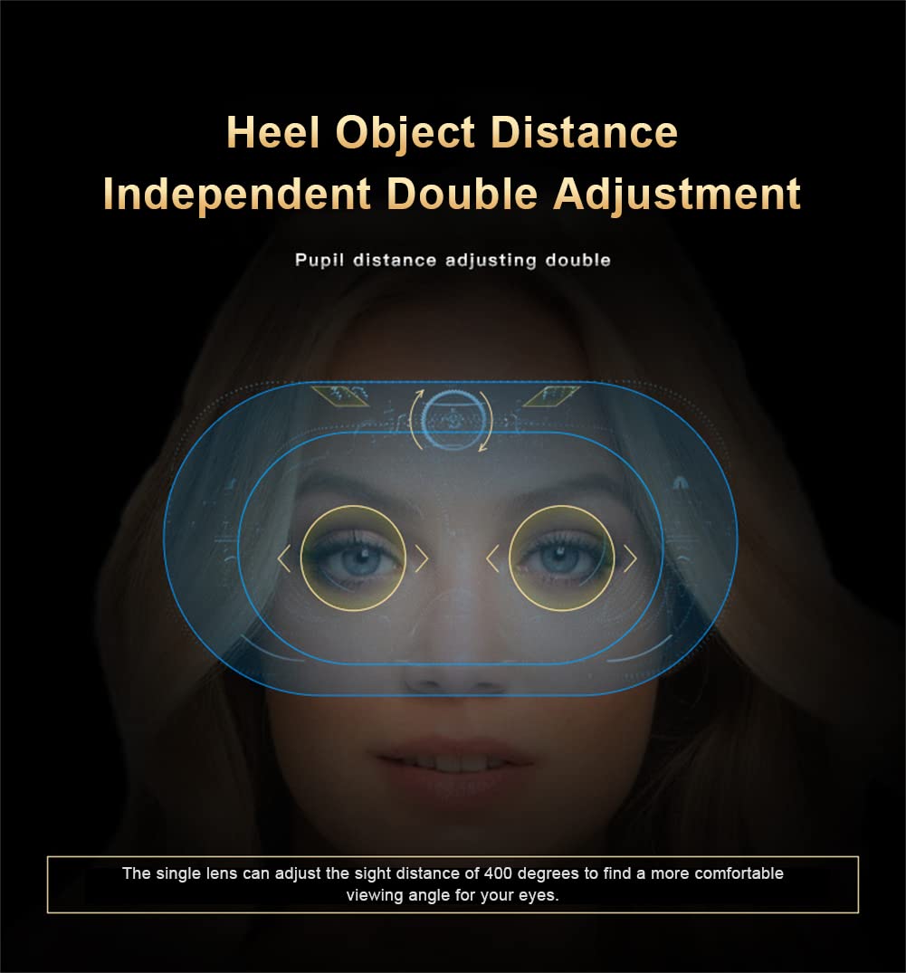 VR G05 Virtual Reality H-D Lens Headset Economical 3D VR Glasses for 4.7-6.0 inches Android iOS Smart Phones, Gift for Kids and Adults for 3D Gaming and VR Videos