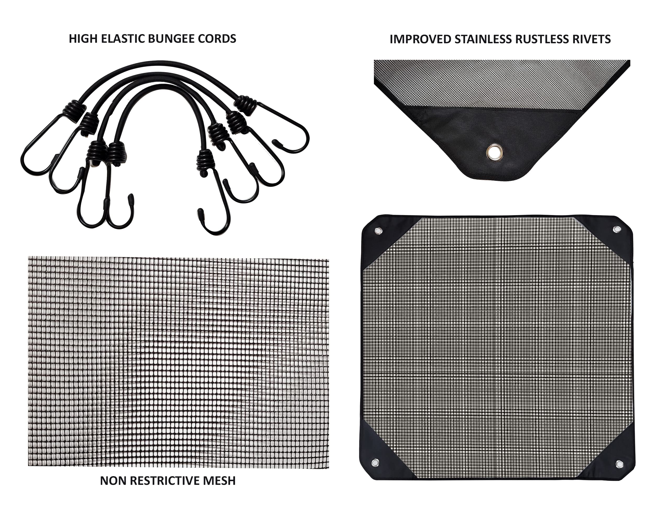 Yanroom Central Air Conditioner Covers for Outside Units Central Conditioning Mesh Cover All Season Top Universal Outdoor AC Cover Leaf Guard Covers Defender (Mesh, 32 x 32 inch)