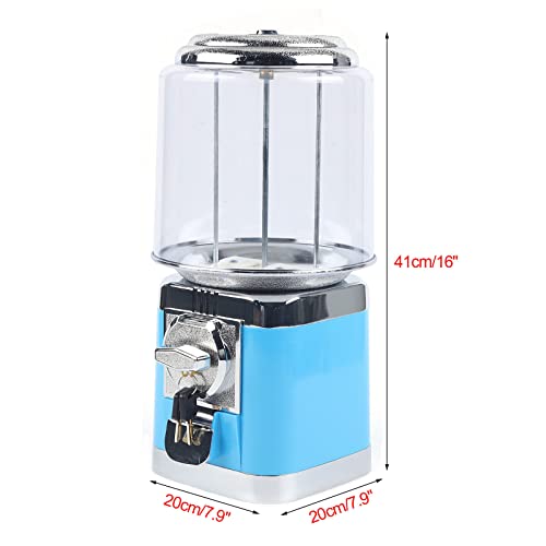 PanDair Gumball Vending Machine Child Toy Candy Machine, Capsules, Bouncy Balls Dispensers US Stock (Blue)