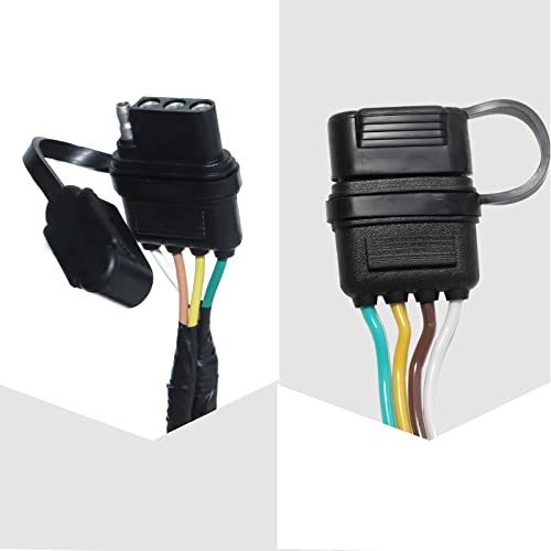 MECMO Trailer Wiring Harness for 2005-2010 Honda Odyssey 4-Way Flat Hitch Wire Trailer Light Hook Up, Plug-in Simple T-Connector Vehicle Side Towing Harness