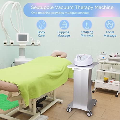 Sextupole Vacuum Therapy Machine Vacuum Cupping Massager Body Scrapping Massage Machine with 24 Cups and 3 Pumps
