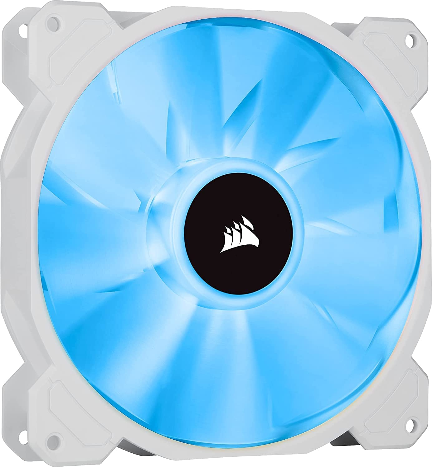 CORSAIR iCUE SP140 RGB Elite (CO-9050139) Performance 140mm - White PWM Dual Fan Kit with Lighting Node CORE (Renewed)