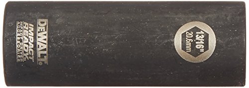 DEWALT DW22912 13/16-Inch IMPACT READY Deep Socket for 1/2-Inch Drive , Black