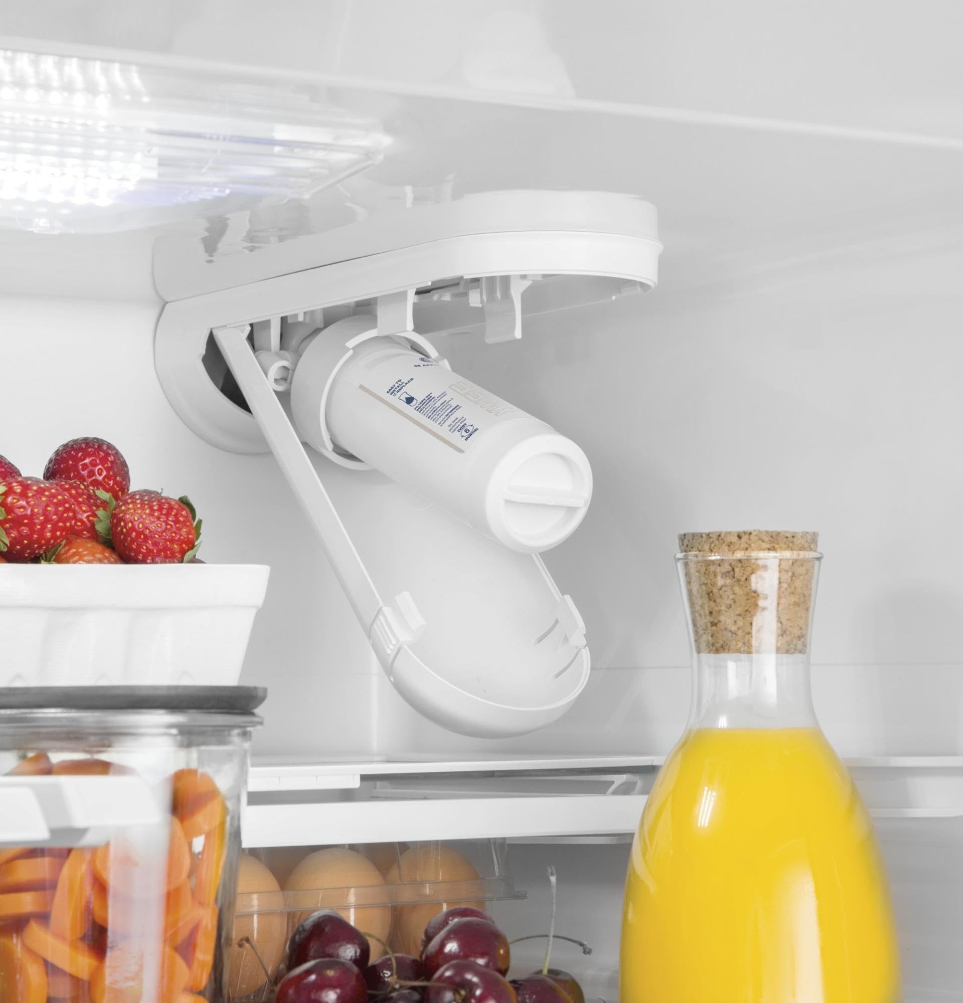 Cafe CWE19SP4NW2 18.6 cu. ft. French Door Refrigerator in Matte White, Fingerprint Resistant, Counter Depth and ENERGY STAR