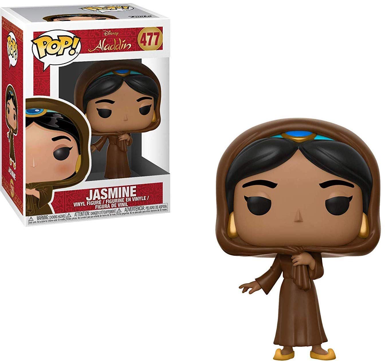 POP Disney: Aladdin - Jasmine in Disguise Funko Vinyl Figure (Bundled with Compatible Box Protector Case)
