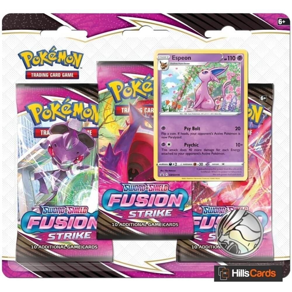 Pokemon Trading Card Game Sword & Shield Fusion Strike Espeon Special Edition [3 Booster Packs & Promo Card]