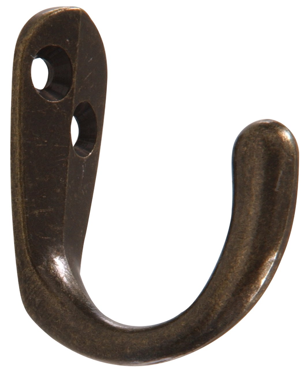 Hardware Essentials 852899 Clothes Hooks Antique Brass -2 Pack