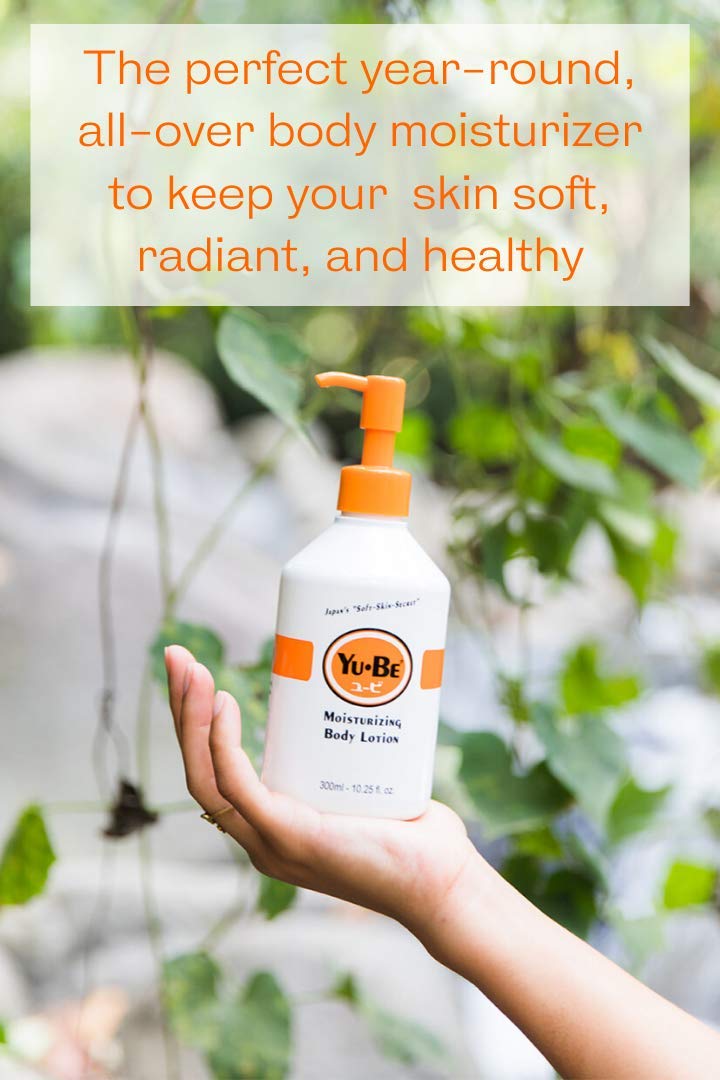 Yu-Be Hand & Body Lotion Deeply Hydrating Moisturizer Pump Bottle for Extra-Dry Skin - Day & Night Daily Moisturizing Skin Cream | Good For Cracked Heels I Non-Greasy - 10.25 Fl. Oz.
