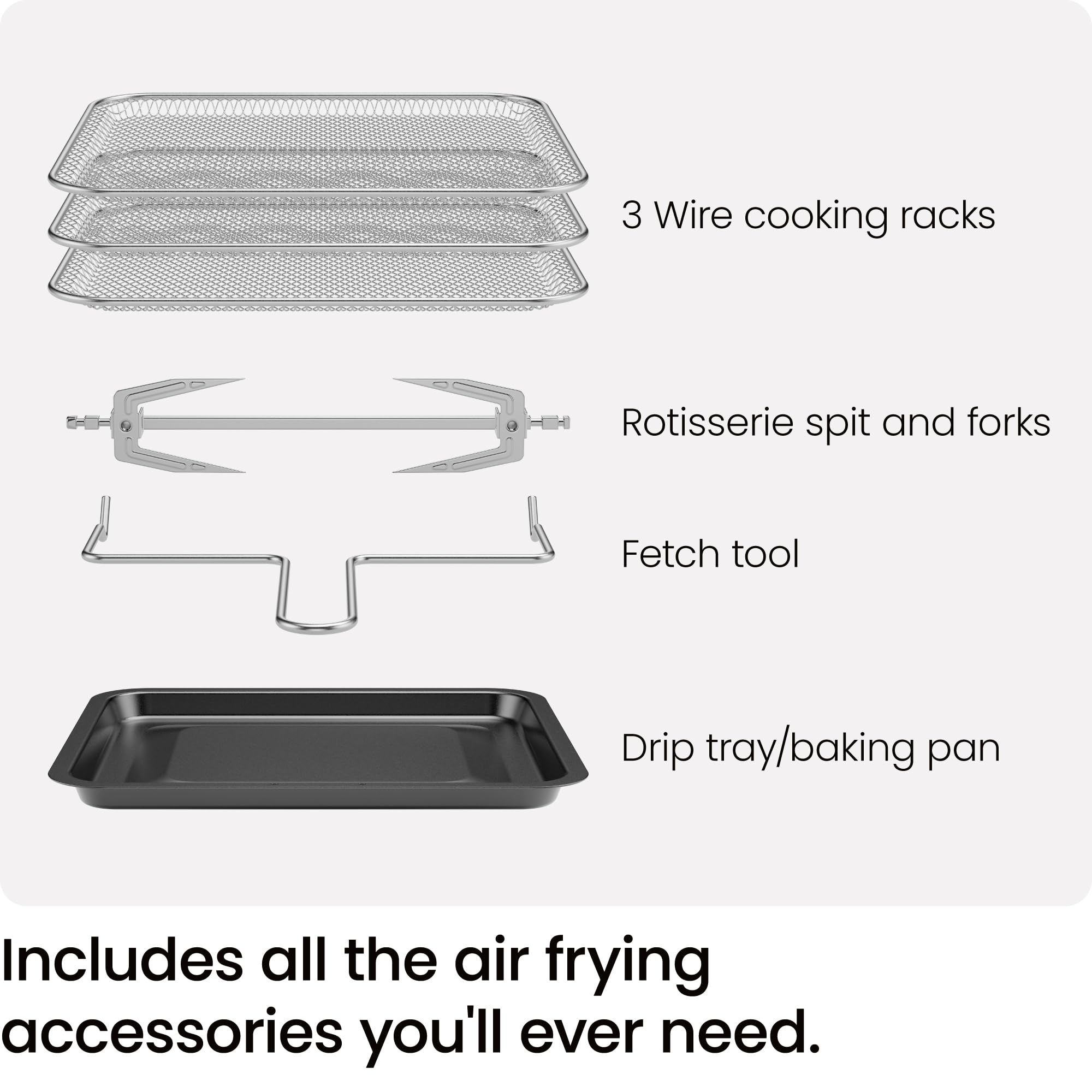 CHEFMAN ExacTemp⢠12 Quart 5-in-1 Air Fryer with Integrated Smart Cooking Thermometer, 28 Touchscreen Presets, Rotisserie, Dehydrator, Bake, XL Convection Oven with Auto Shutoff, Black