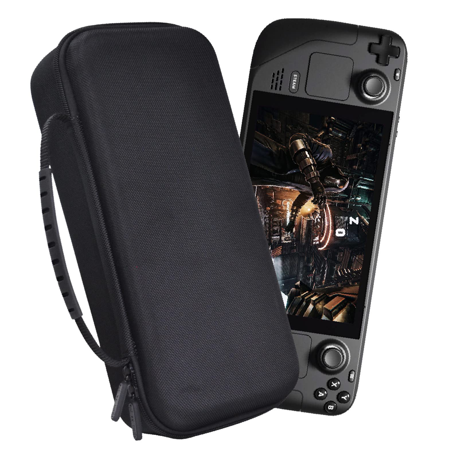 Carrying Case Compatible with Steam Deck 2021, Protective Hardshell Travel Case Storage Bag for Steam Deck Accessories
