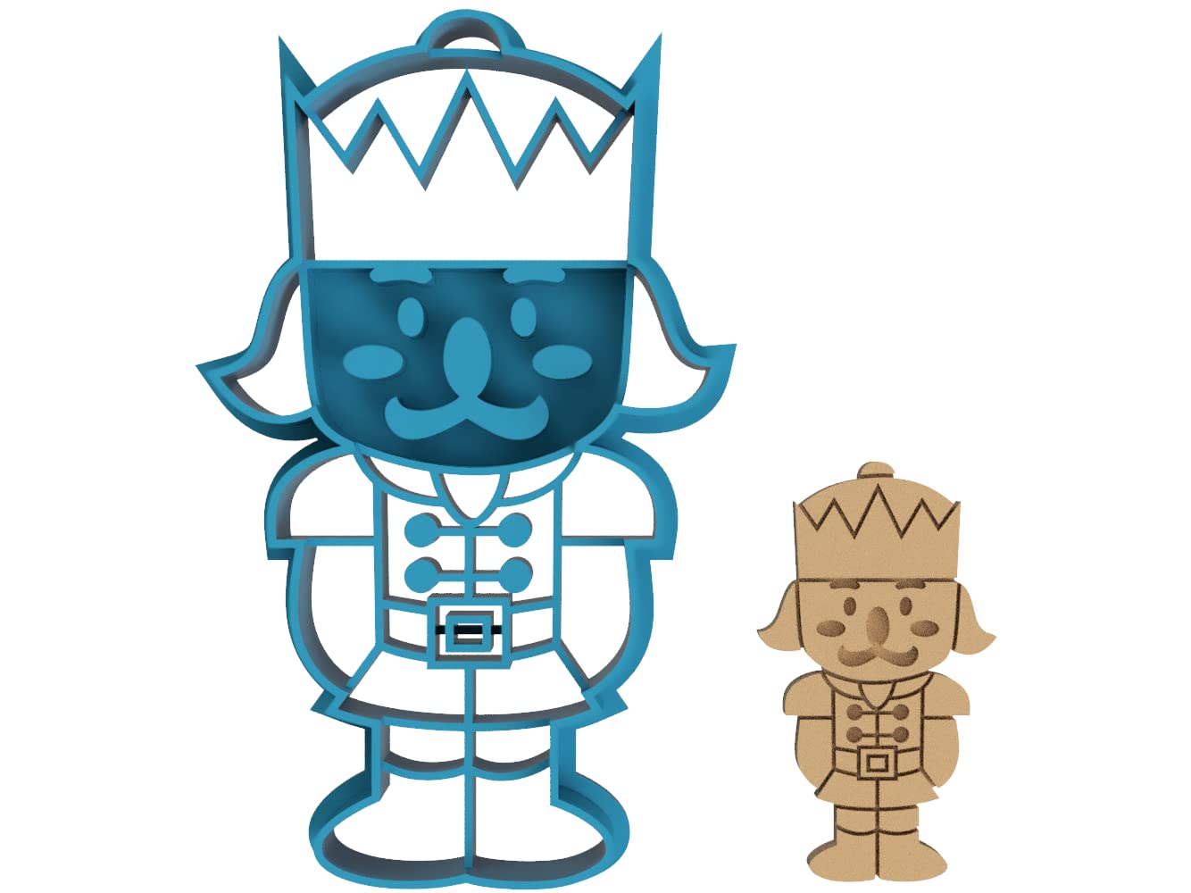 Christmas Nutcracker Soldier - Cookie Cutter/Sugar Cookie/Fondant/Clay (1480)