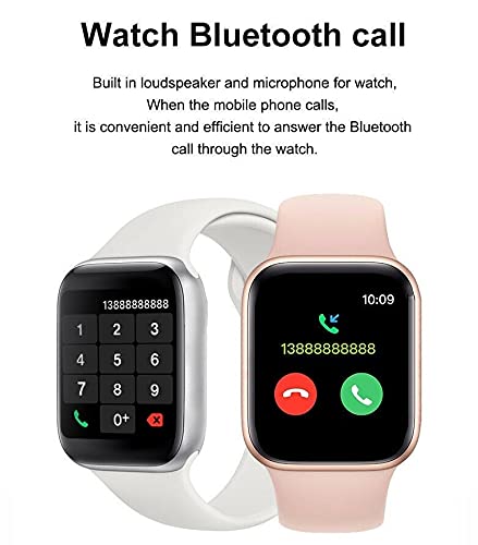 HCHLQL Smart Watch for Android iOS Compatible iPhone Samsung, 1.75'' Touchscreen Fitness Tracker Bluetooth Smartwatch with Call/SMS/Heart Rate/Pedometer for Men Women Kids (Orange)