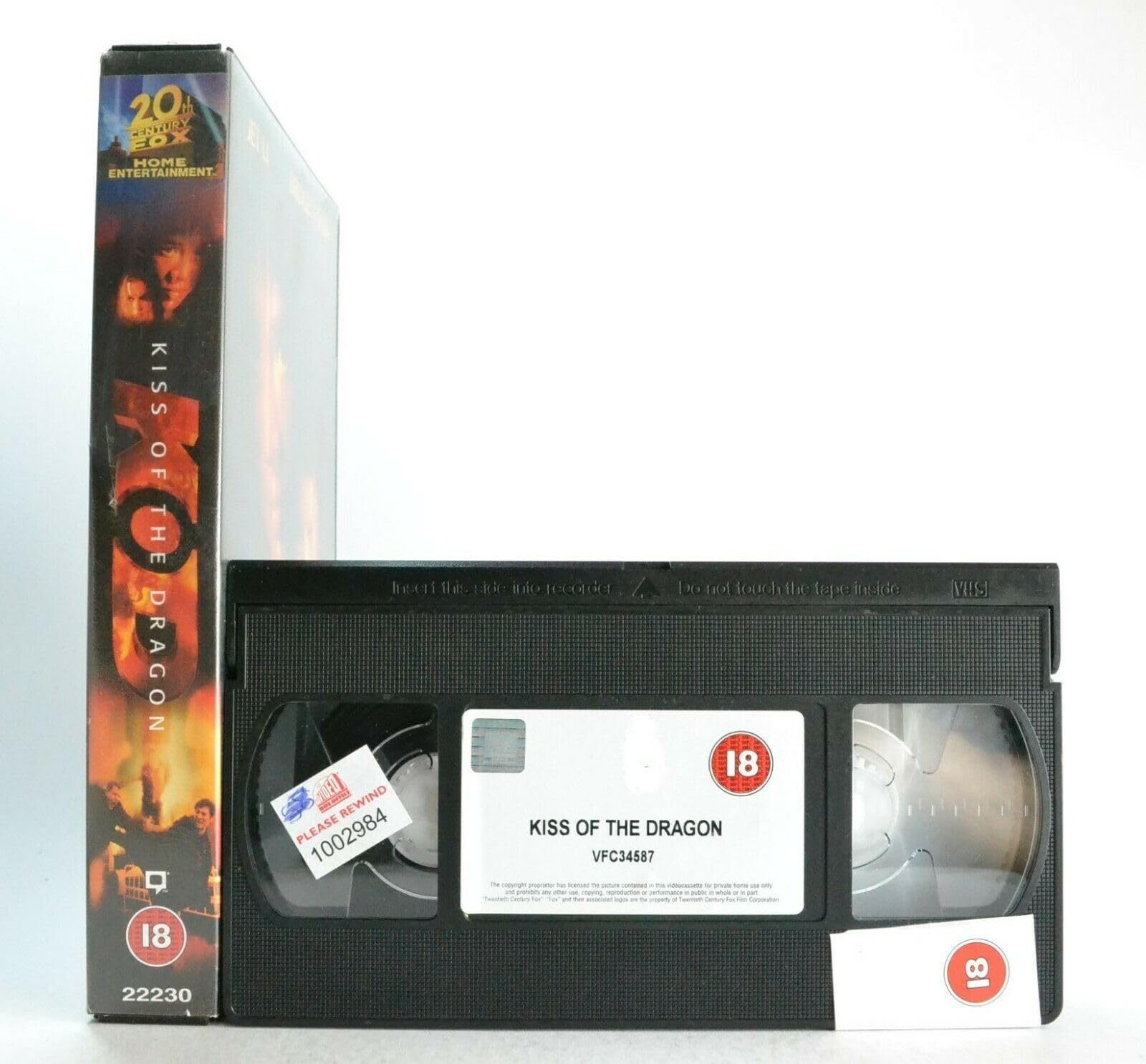 Kiss Of The Dragon: Jet Li - Martial Arts - Action - Large Box - Ex-Rental - VHS_AB