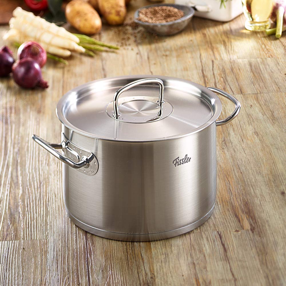 Fissler Original-Profi Collection 2019 Stainless Steel High Stock Pot, 14.8 Quart