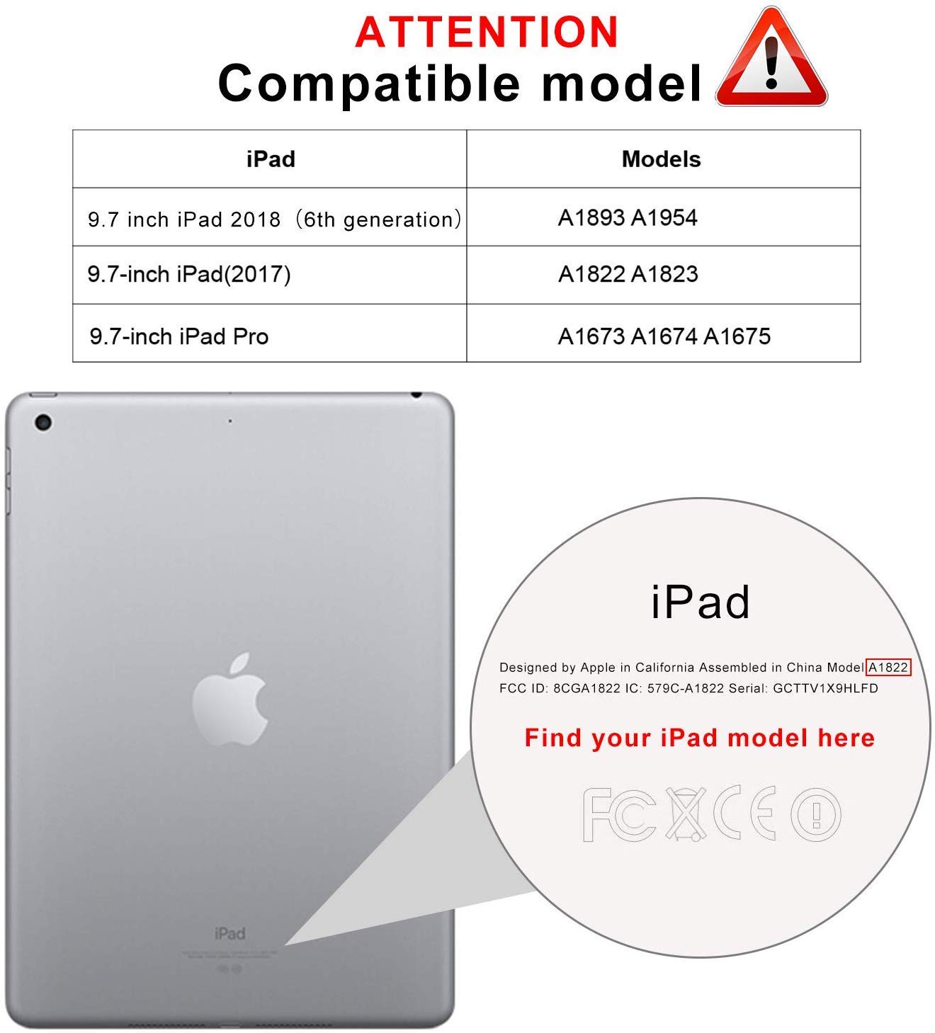 SPARIN 2 Pack Screen Protector for iPad 6th 5th Generation/iPad Air 2 9.7 inch, Tempered Glass Compatible with Apple Pencil