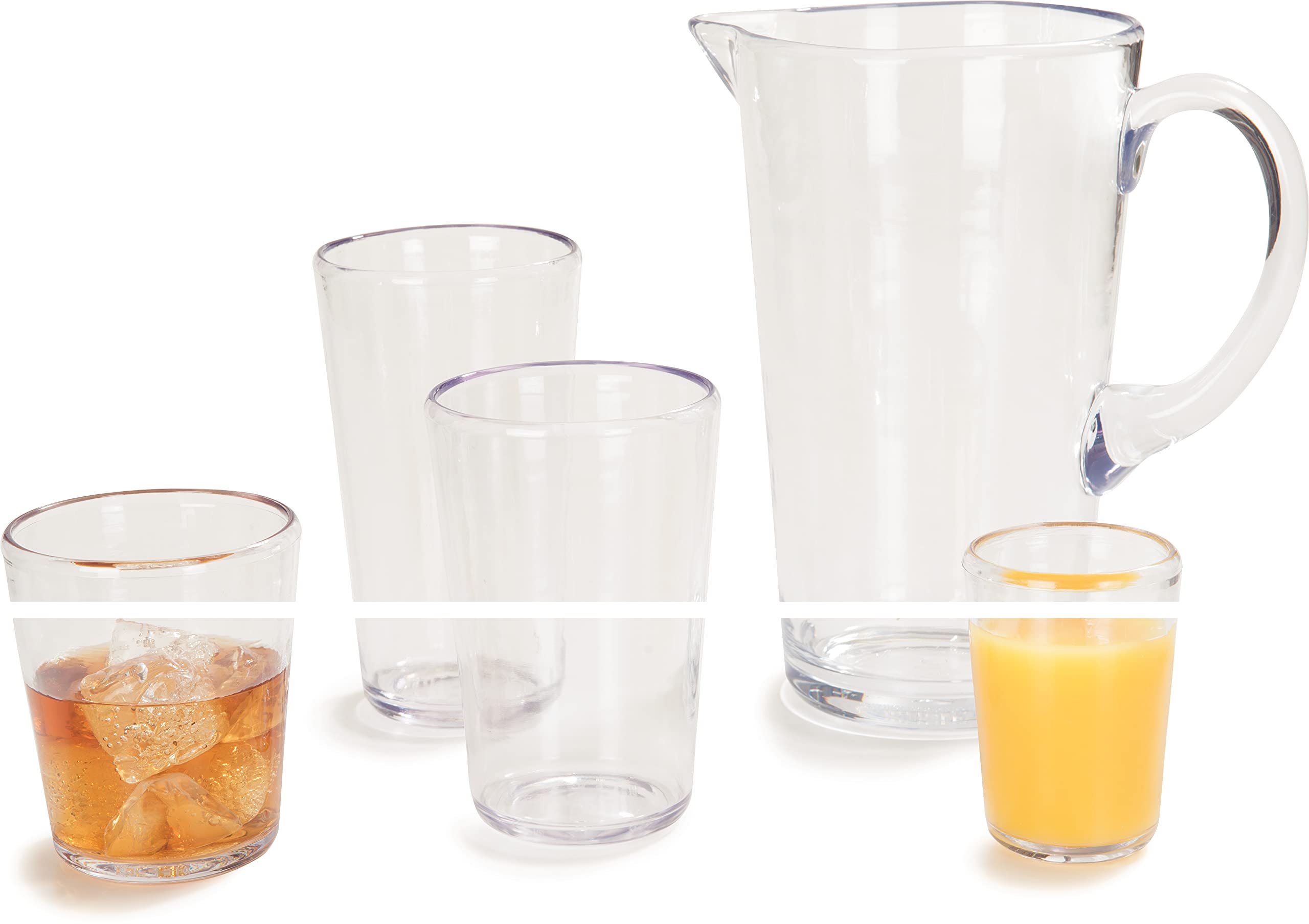 Carlisle FoodService Products MIN544007 Mingle Double Old Fashioned, 14 oz, Tritan, Clear