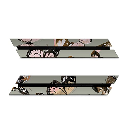 Head Case Designs Officially Licensed Ninola Butterflies Gold Green Assorted Vinyl Sticker Gaming Skin Decal Cover Compatible with Sony Playstation 4 PS4 Console and DualShock 4 Controller Bundle