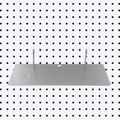 DOITOOL 2pcs Panels Peg Organizer Bathroom Organizing Home Shelf Brackets Mounted Tools Steel Sundries - Room Pegboard Shelving for Heavy Workbench Shelves Hooks Iron Control Office Board