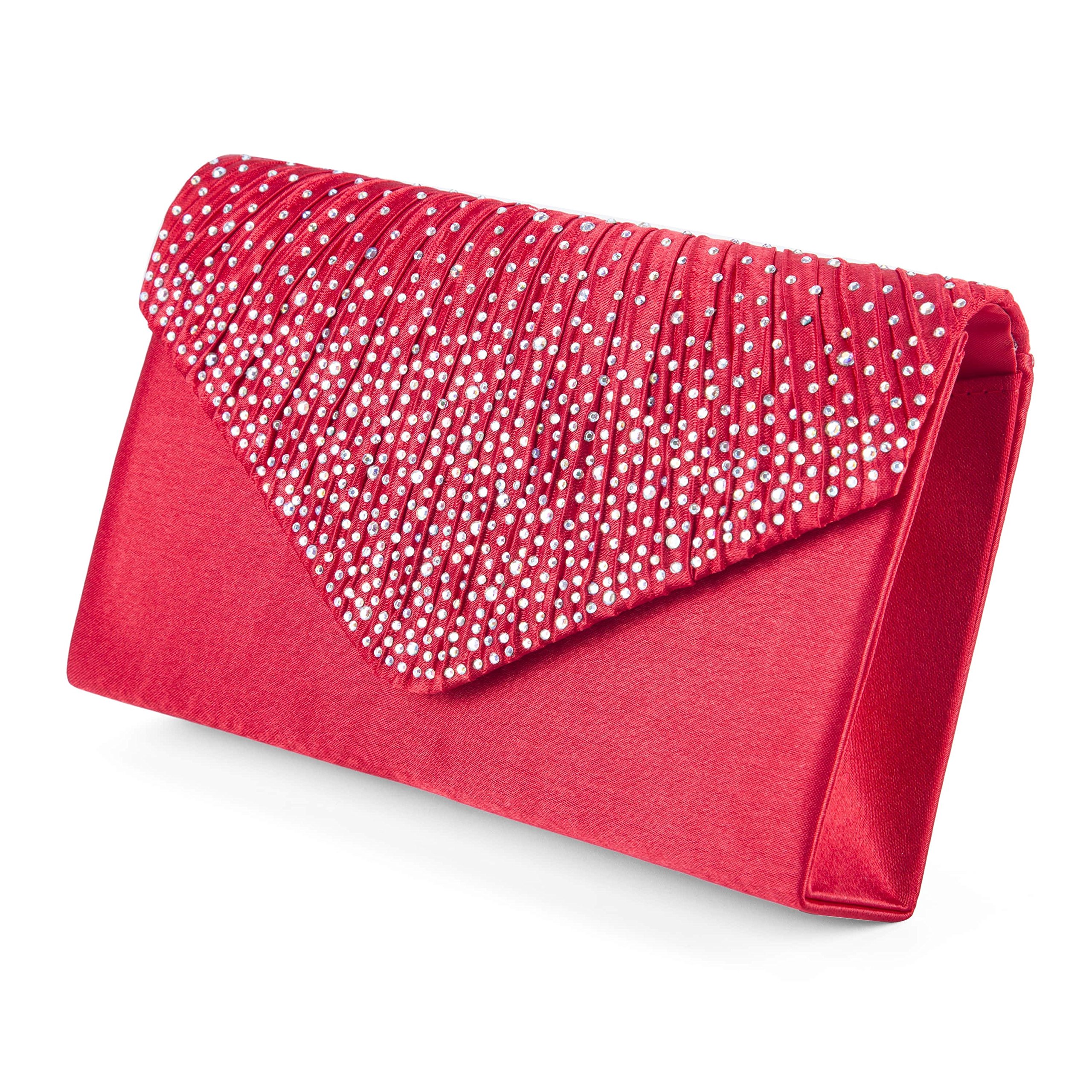LIFEWISH Envelope Evening Bag Glitter Rhinestone Clutch Purse Wedding Party Shoulder Bag for Women