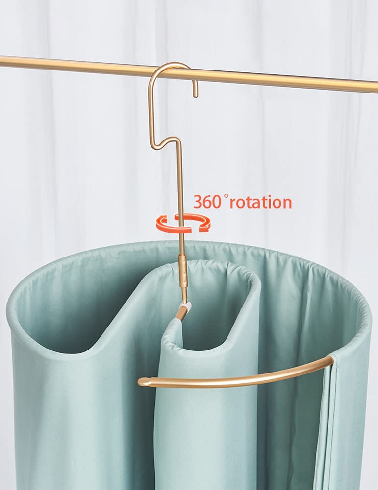 DEPILA Spiral Sheet Hanger Space Saving Hangers for Sheets Bedspreads Coverlets Mattresses Tablecloths Sofa Covers Blankets Shawls Scarfs Capes A2 Coat Hanger