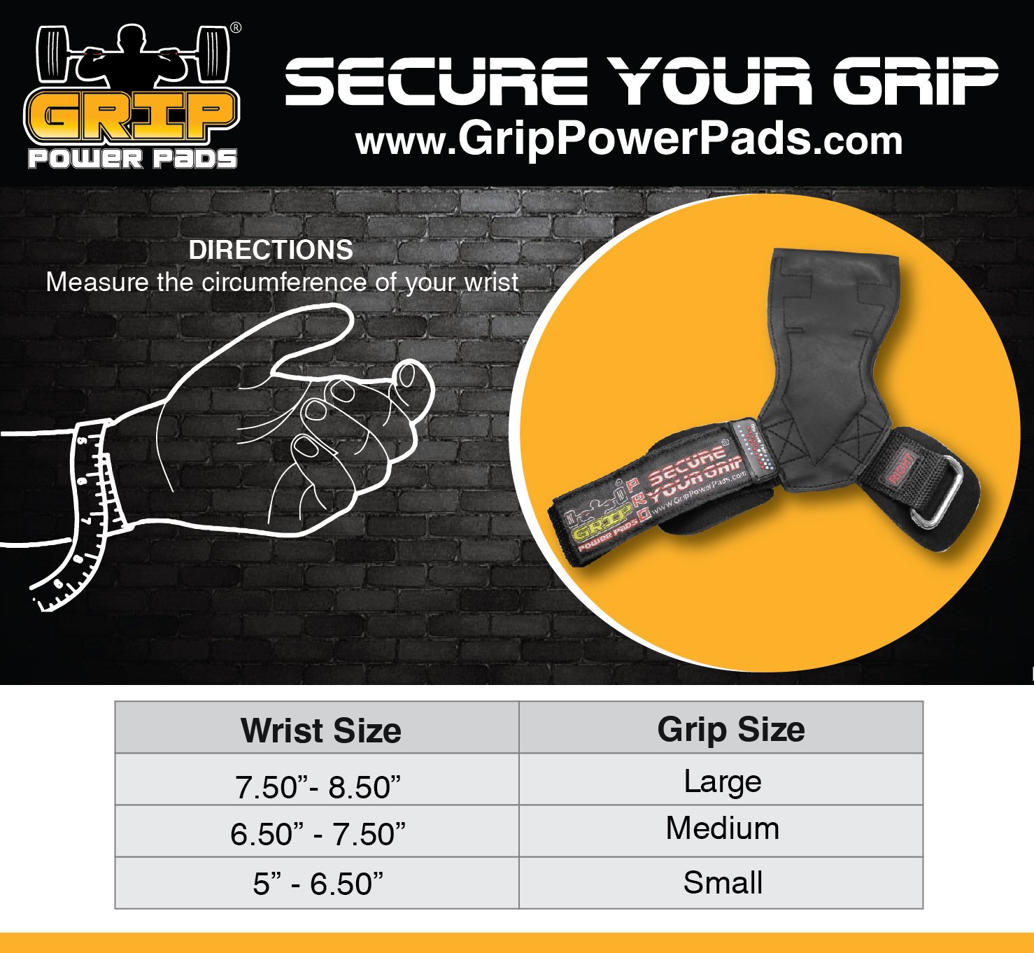 Lifting Grips PRO Weight Gloves Heavy Duty Straps Alternative to Power Hooks Deadlifts Adjustable Neoprene Padded Wrist Wrap (Medium)
