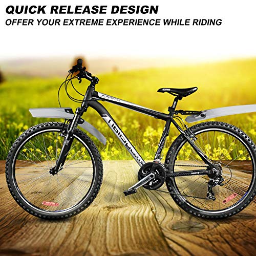 BFVV Adjustable Bike Fenders Front/Rear Bicycle Mudguard Set fits for 20-26" MTB