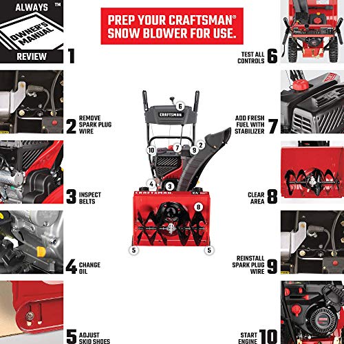 Craftsman CMXGZAM241042 Shave Plate and Paddle Snow Blower Kit, Black