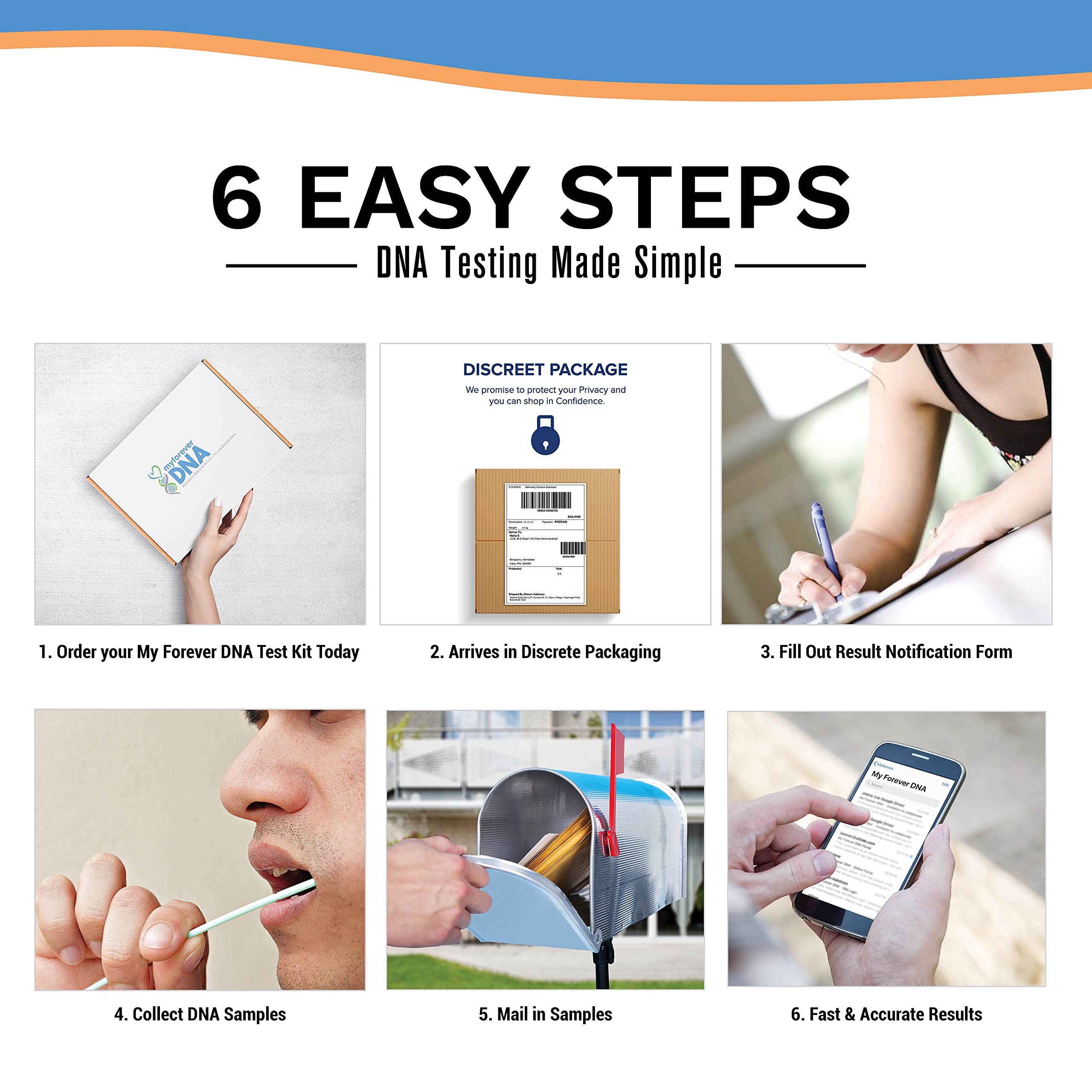 Home Paternity DNA Test Kit (2 Children + 1 Alleged Father) | 24 DNA (Genetic) Marker Test, Unmatched Accuracy | Includes All Lab Fees & Shipping | Experience Excellence with My Forever DNA