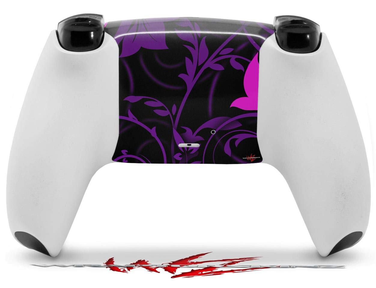 WraptorSkinz Skin Wrap compatible with Sony PS5 DualSense Controller Twisted Garden Purple and Hot Pink (CONTROLLER NOT INCLUDED)
